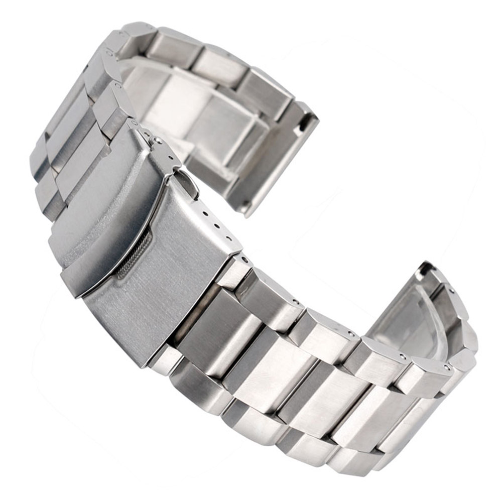 Klockarmband i Rostfritt Stål Silver 22mm e4a3 | Silver | 22mm | Fyndiq